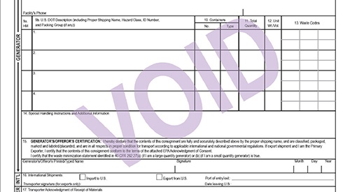 What Is A Hazardous Waste Manifest & What Do You Do With It?
